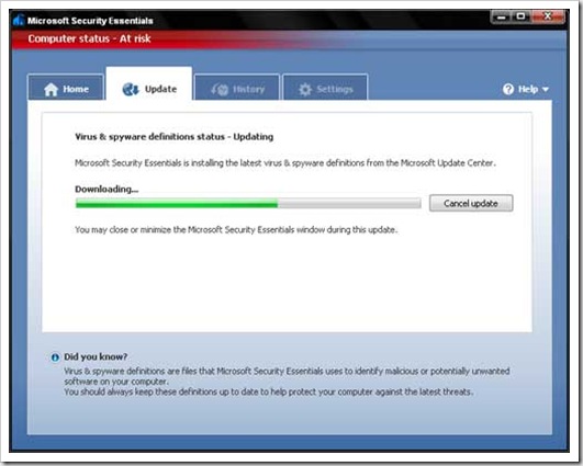 Free Download Anti Virus "Microsoft Security Essentials" Final ...
